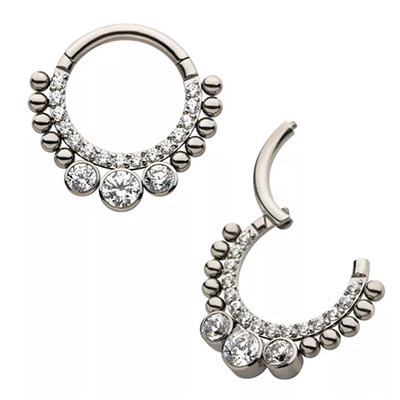 Custom Order Titanium Triple Echo Clicker Ring