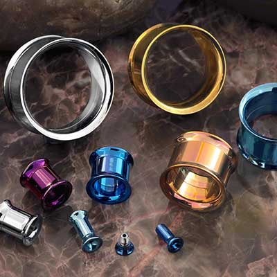 Single Flare Glass Stretching Plugs | Stretchers | Gauging