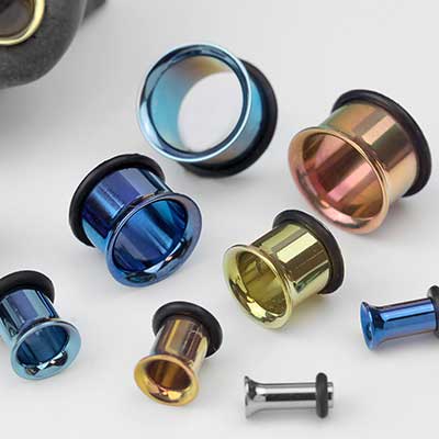 Titanium Plated Steel Internally Threaded Eyelet | Gunmetal