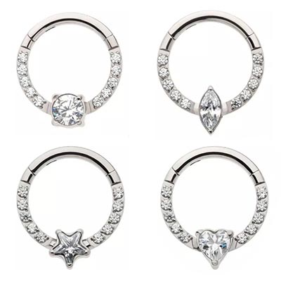 Custom Order Titanium Triple Echo Clicker Ring