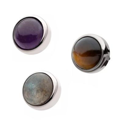 Custom Order Titanium Bezel Set End