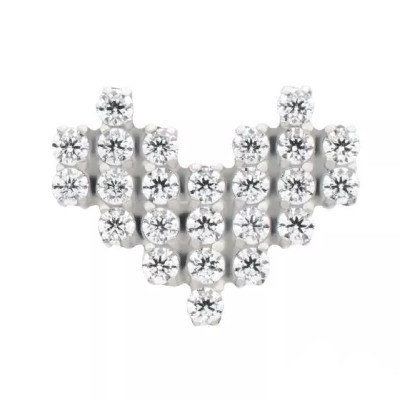 Titanium Heart Threadless End