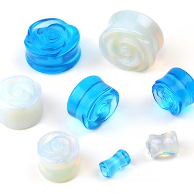 Last Chance Double Flare Glass Plugs
