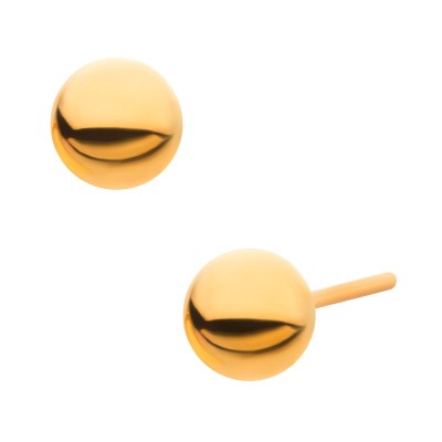 CUSTOM ORDER 18K Gold Plain Ball Threadless End