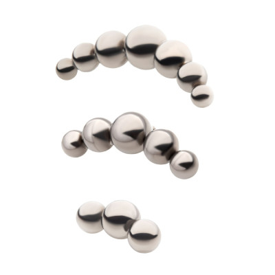 PRE-ORDER Titanium Four Gemmed Cluster End