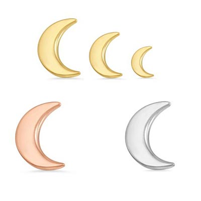 Titanium Triple Goddess Moon Dagger Threadless End