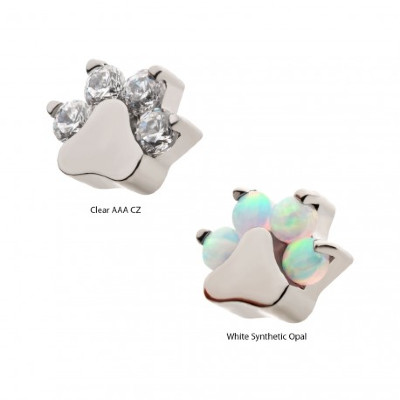 Titanium Internally Threaded Gem Disc End