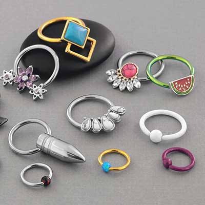 Captive bead rings / CBRs body jewelry